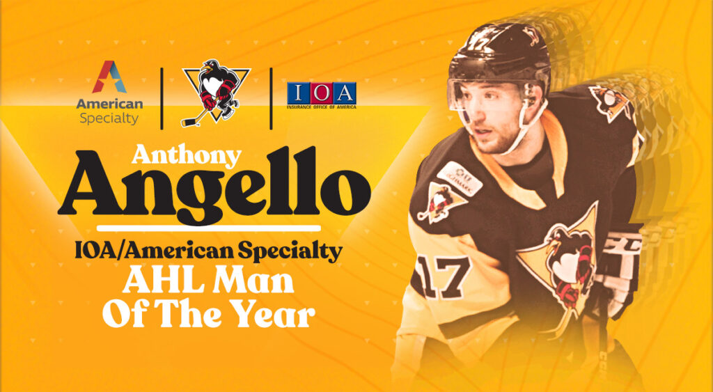 Anthony Angello Named Penguins' Man of the Year | WBS Penguins